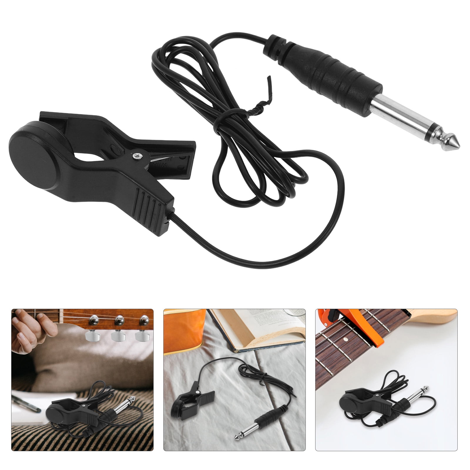 FRCOLOR Clip-On Pickup Microphone For Acoustic Guitar Violin Mandolin ...