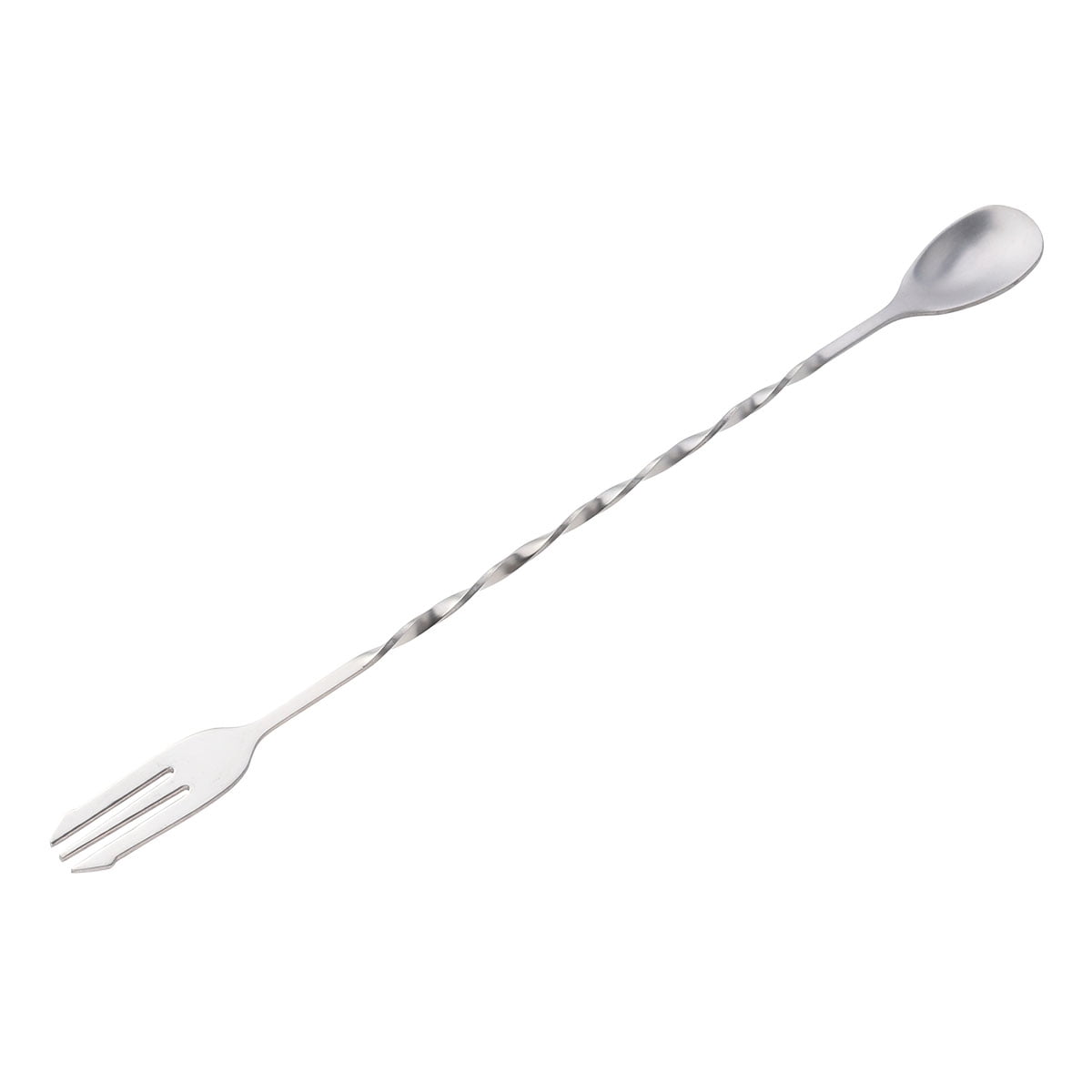 FRCOLOR Cocktail Mixing Spoon Stainless Steel Spiral Handle Tea Coffee ...