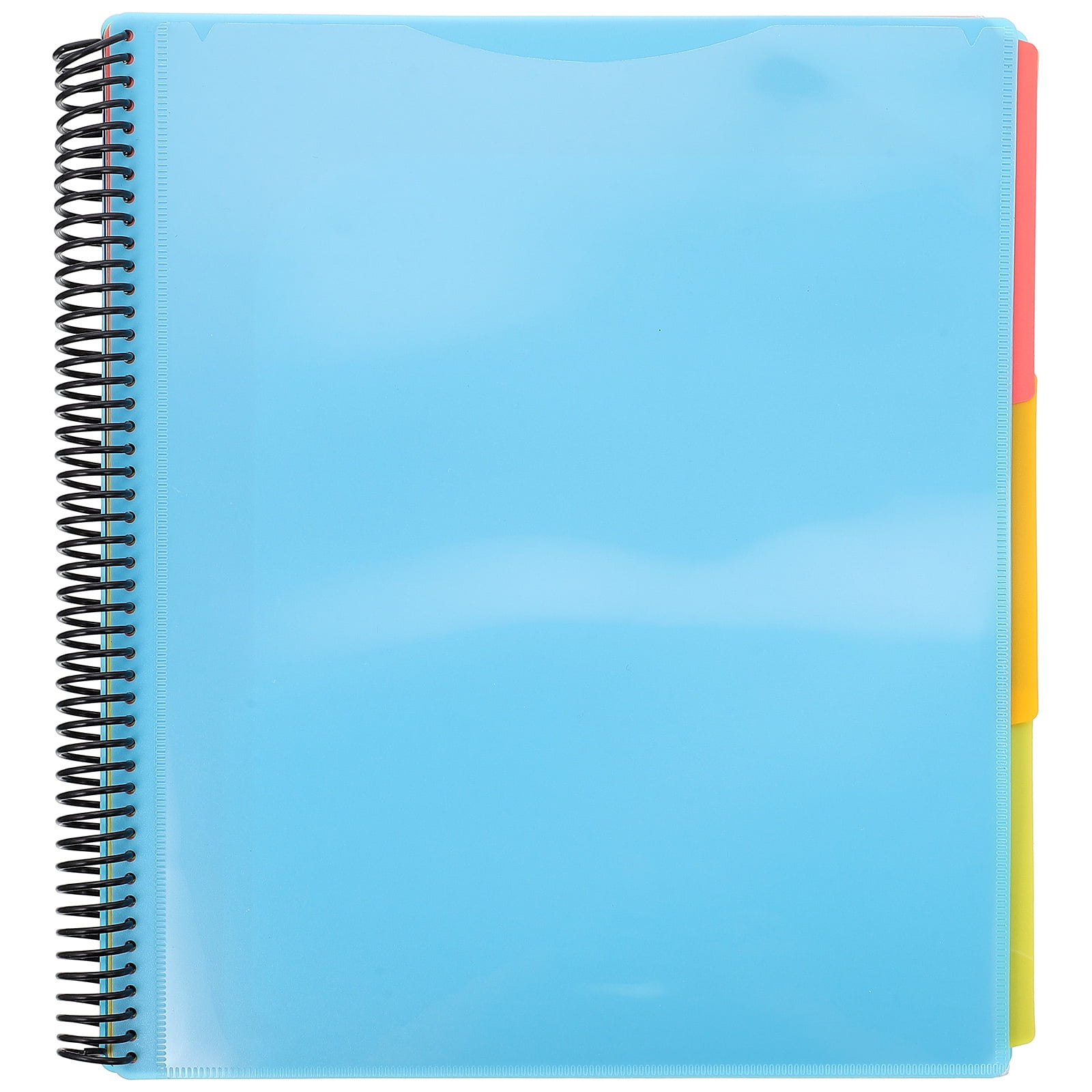 FRCOLOR Coil Notebook Folder Coil-bound File Organizer Office - Walmart.com