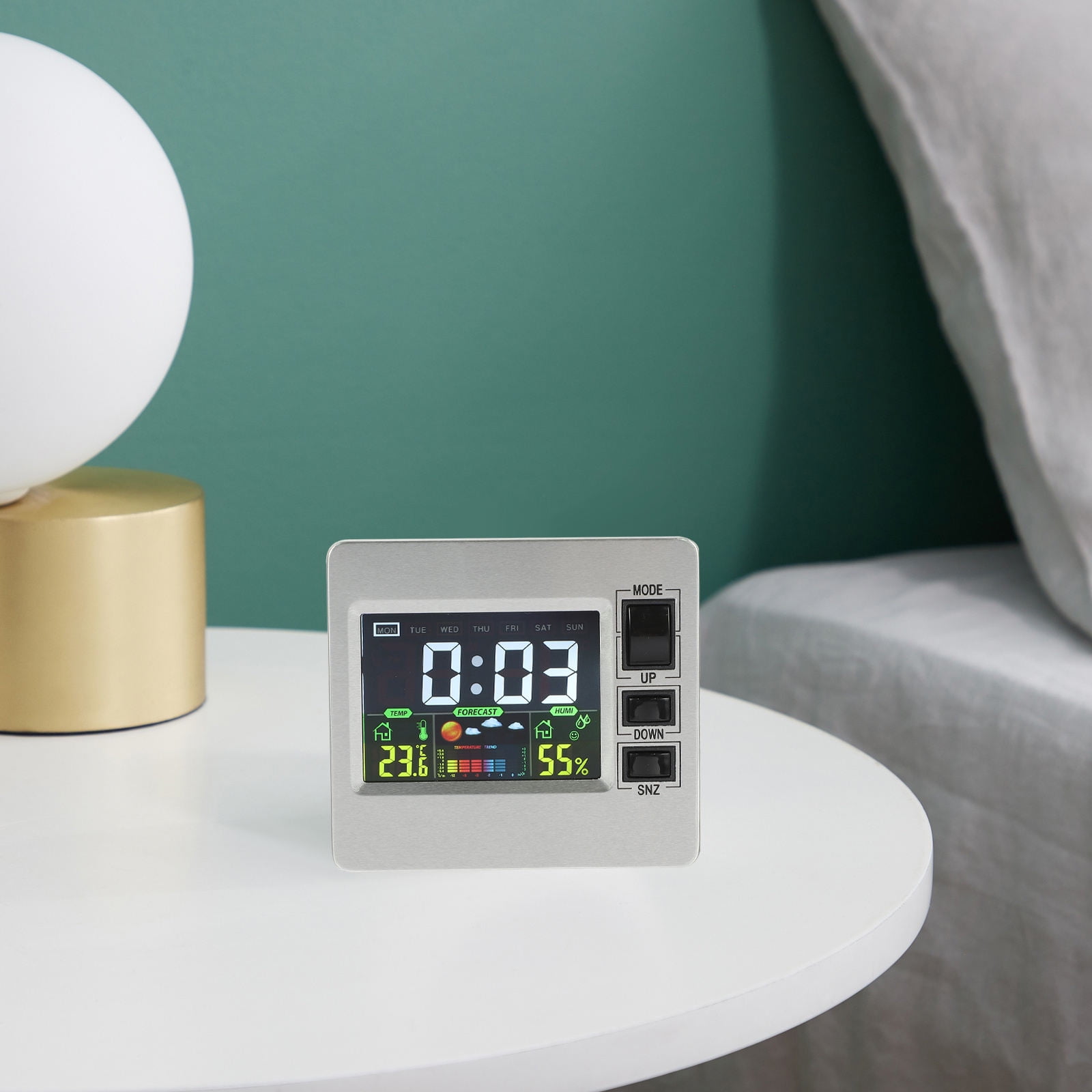 FRCOLOR Color Screen Alarm Clock Digital Clocks Bedside for Kids ...