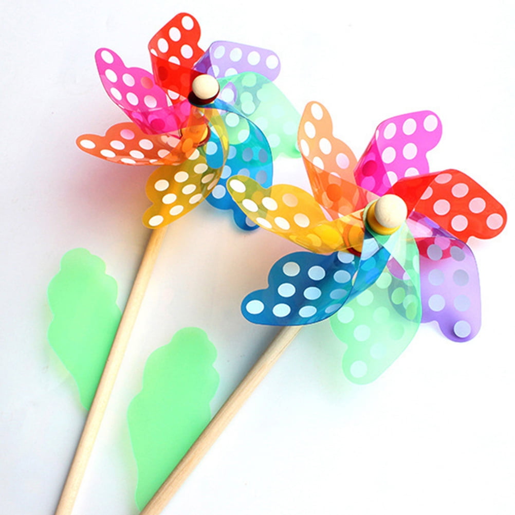 FRCOLOR Colorful Plastic Pinwheel Toy with Assorted Colors for ...
