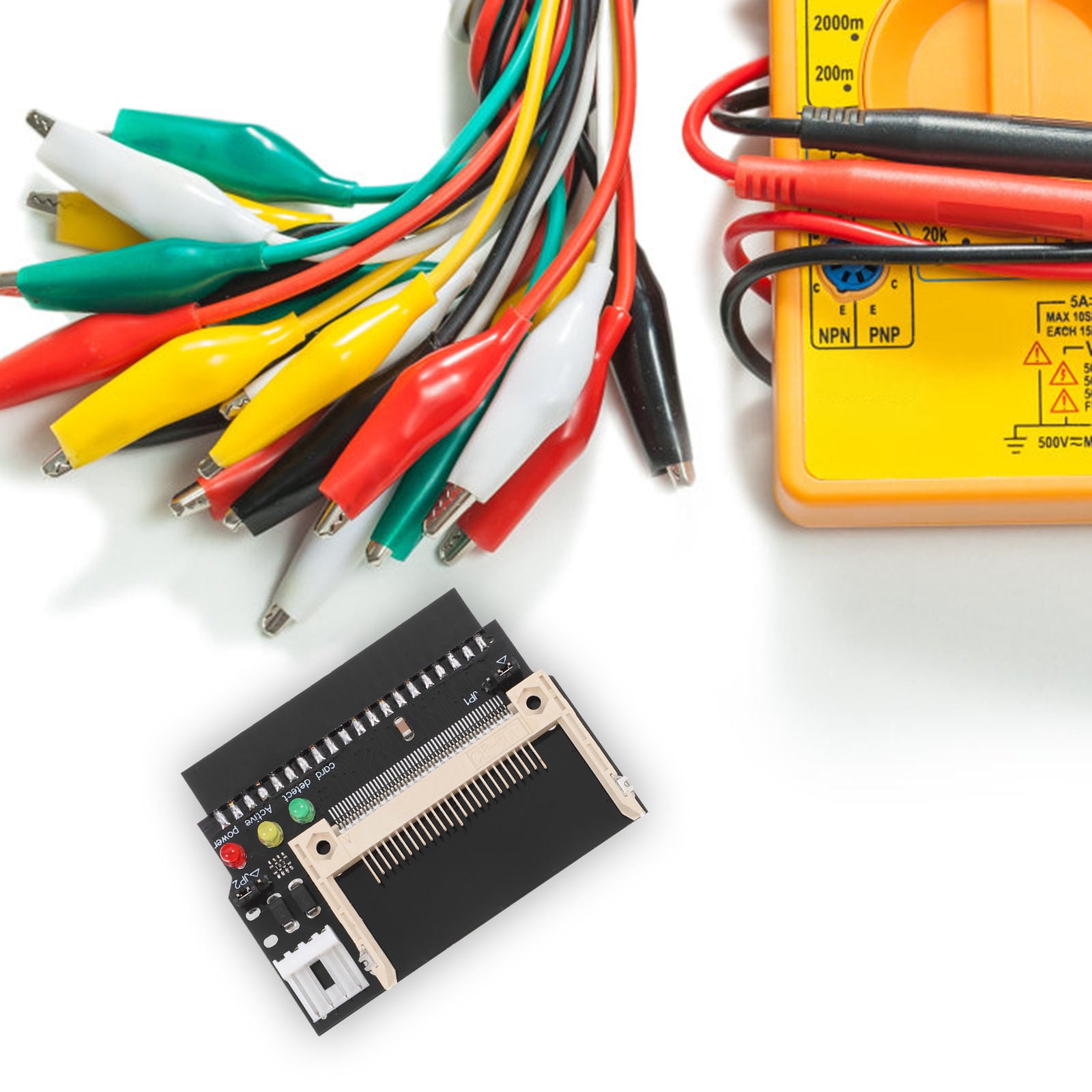 FRCOLOR Compact Flash /II to 3.5 Inch HDD Adapter with 3 LED (Black ...