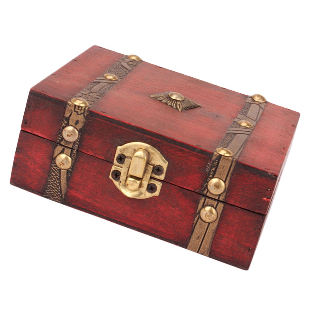 FRCOLOR Compartment Vintage Storage Wooden Box Chest of Drawers Premium ...