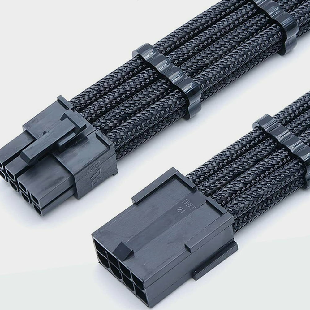 FRCOLOR Computer Internal PCIE GPU Extension Cable Nylon Braided Power ...