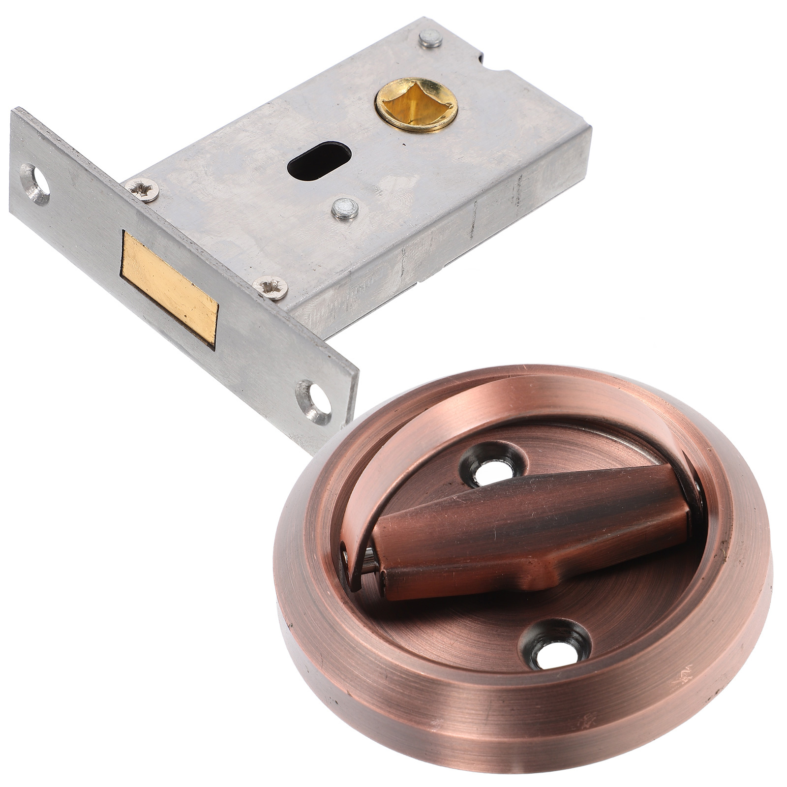 FRCOLOR Concealed Pull Ring Lock Pulls for Cabinets Door Handle Handles ...