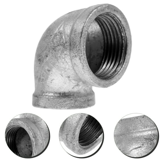 FRCOLOR Connector Reducing Elbow Galvanized Elbows Practical Pipe ...