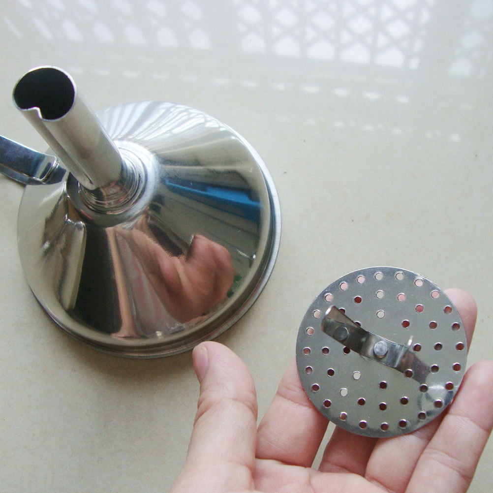 FRCOLOR Cooking Oil Filter Funnel Funnels for Kitchen Use Stainless ...