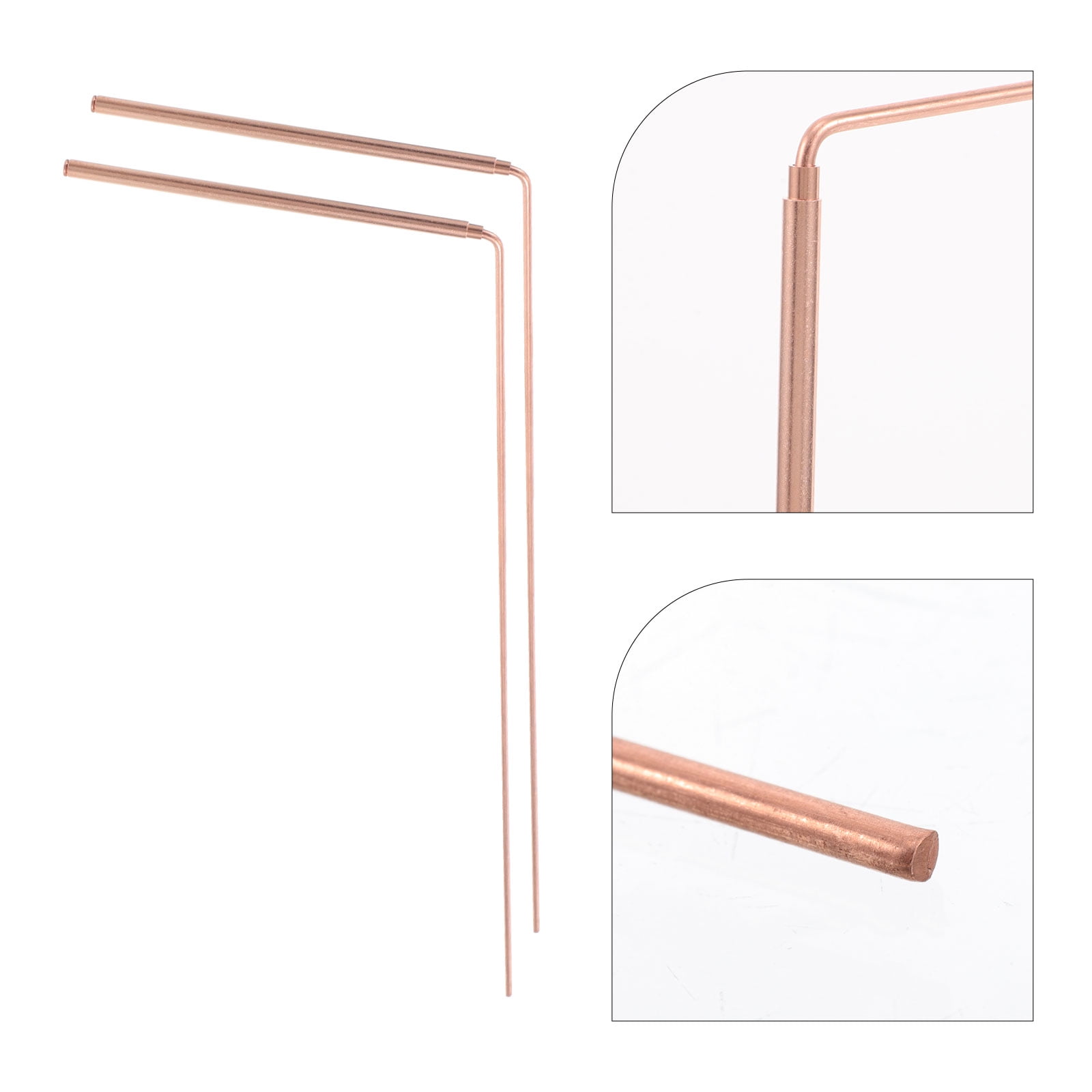 FRCOLOR Copper Dowsing Rods For Water Detection Portable Divining Rods ...
