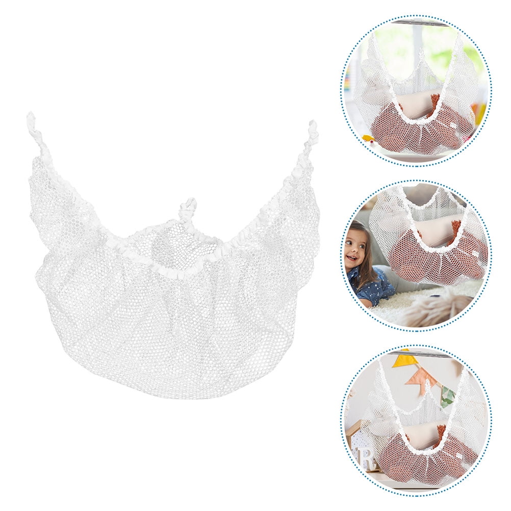 FRCOLOR Corner Net Mesh Toy Holder Net Wall-Mounted Toy Hammock Kids ...