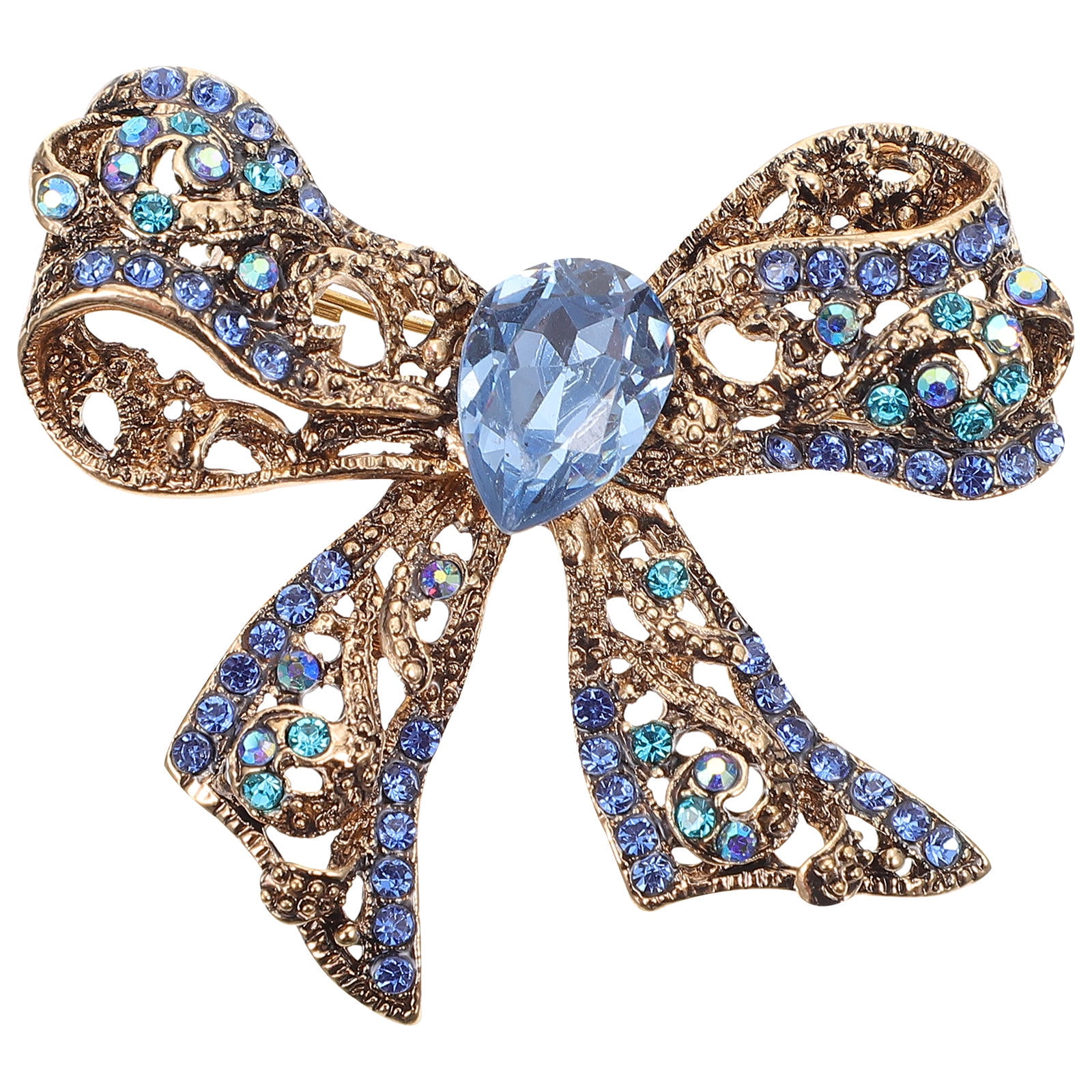 FRCOLOR Corsage Exquisite Brooch Pin Delicate Bow Boutonniere Pins Blue - Walmart.com