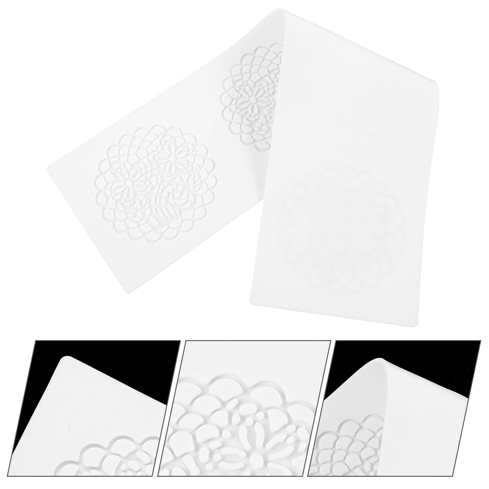 FRCOLOR Craft Template Silicone Making Wedding Chocolate Cake Fondant ...