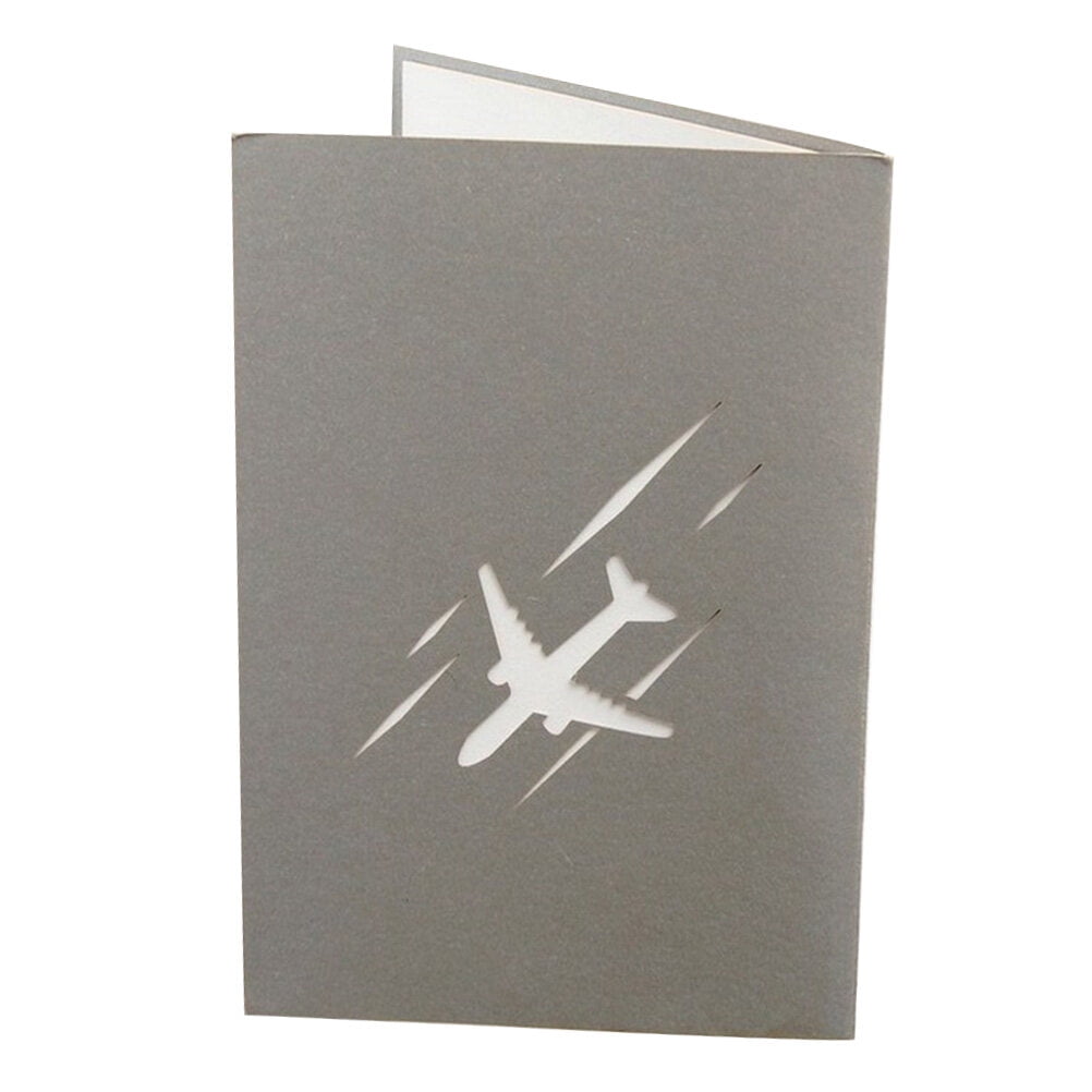 FRCOLOR Creative 3D Aircraft Greeting Cards for Graduate Birthday Gifts ...