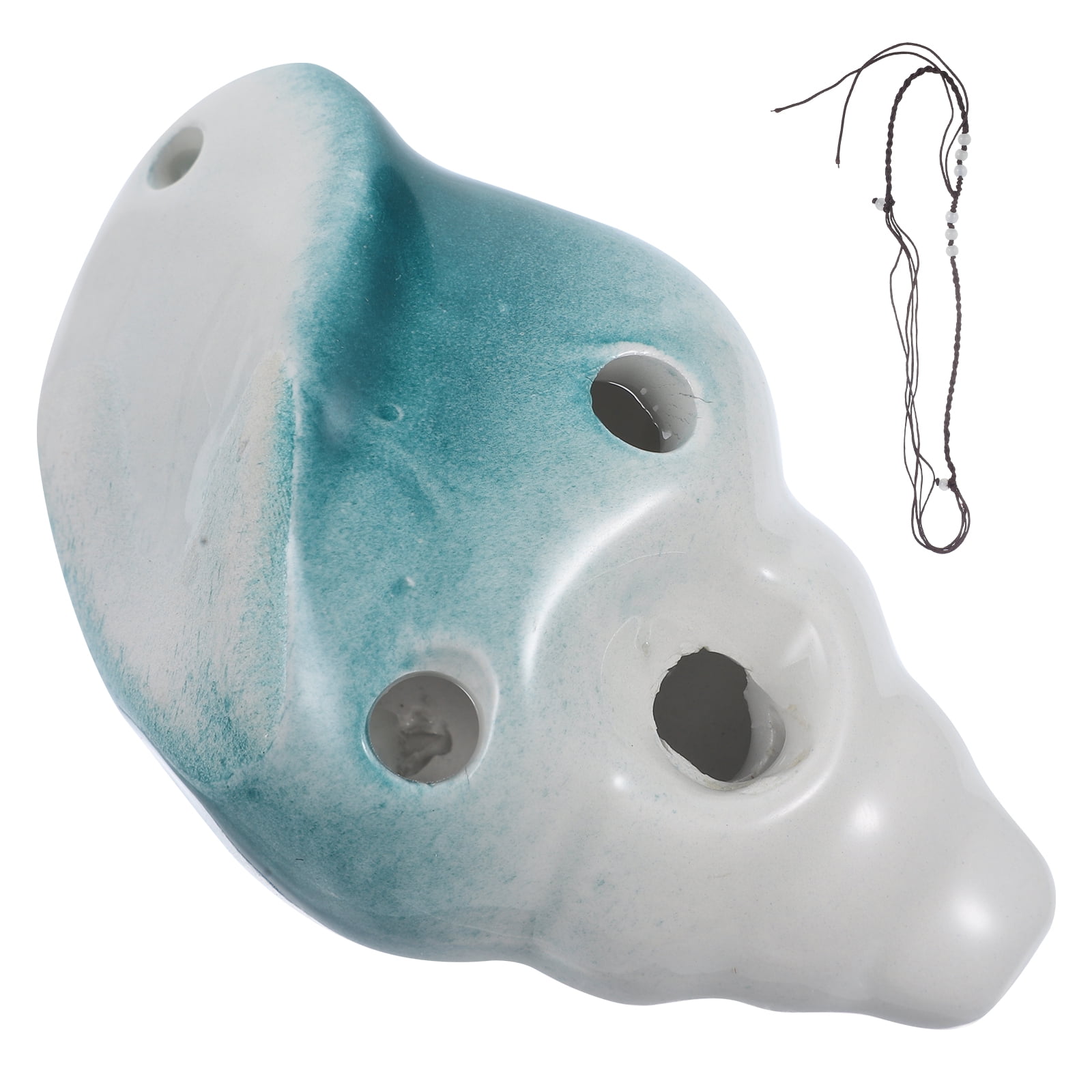 FRCOLOR Creative 6-hole Ceramic Ocarina Unique Conch Shape Ocarina ...