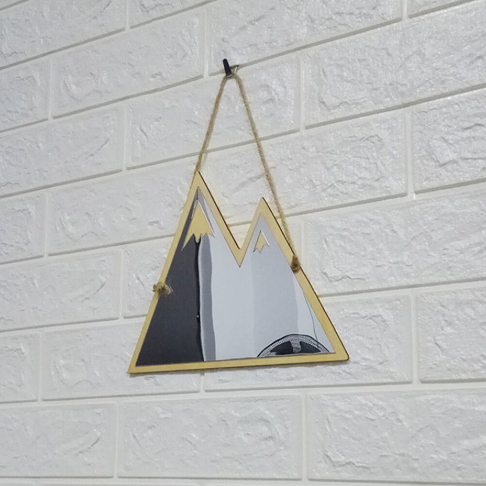 FRCOLOR Creative Peak Shaped Hanging mirror with Acrylic and Plastic ...