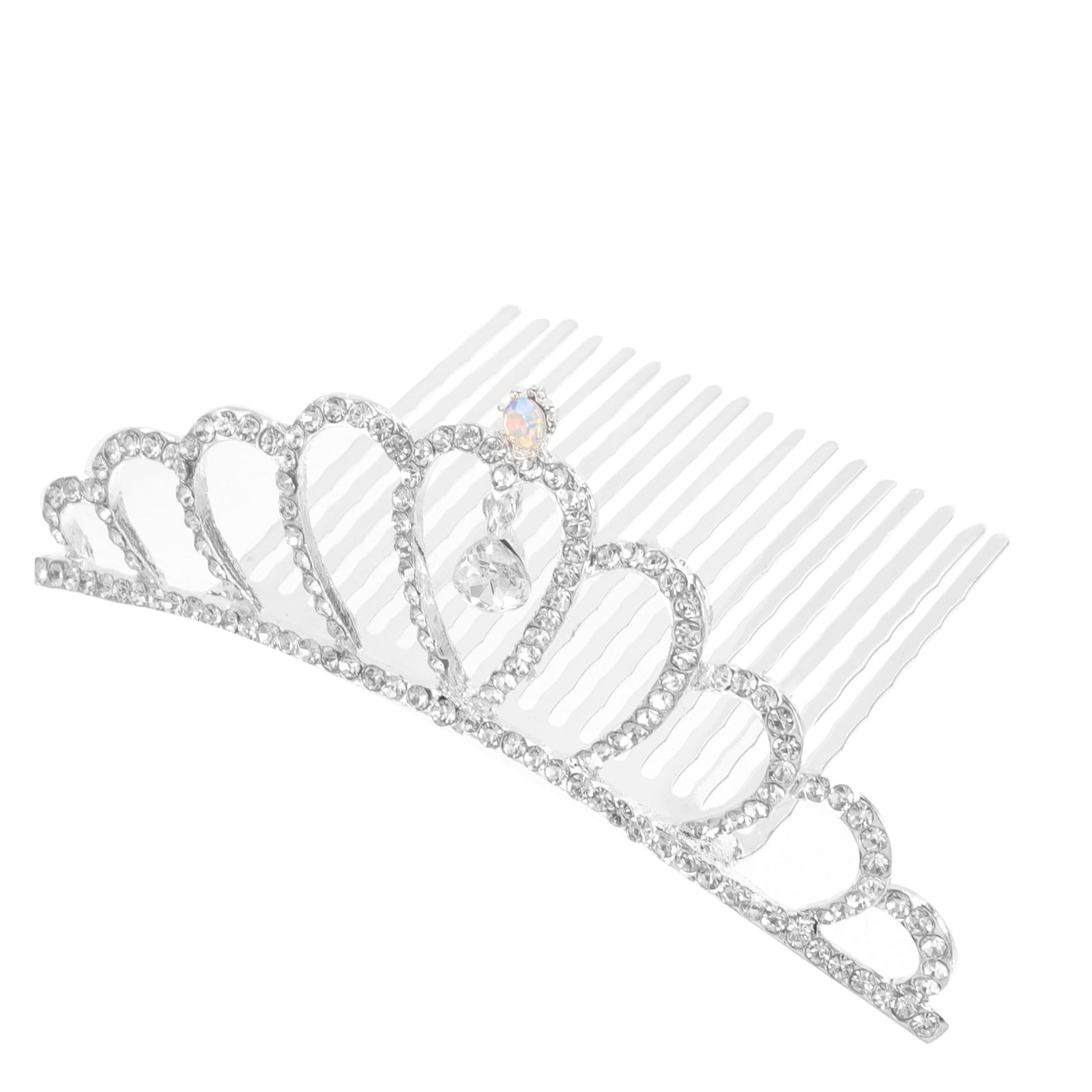 FRCOLOR Crown Comb Kids Hair Accessories for Girls Toppers Child Silver ...