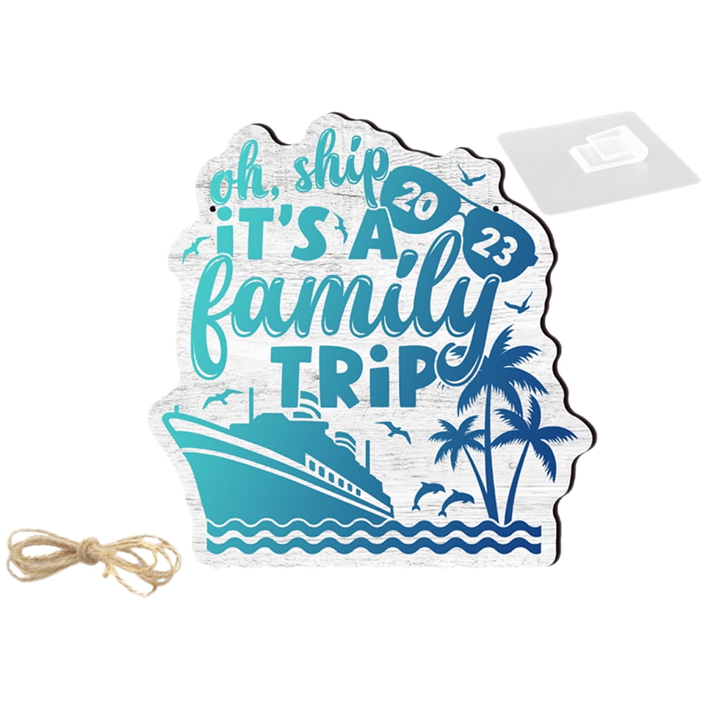 FRCOLOR Cruise Ship Door Decorations Welcome Sign for Front Hanging ...
