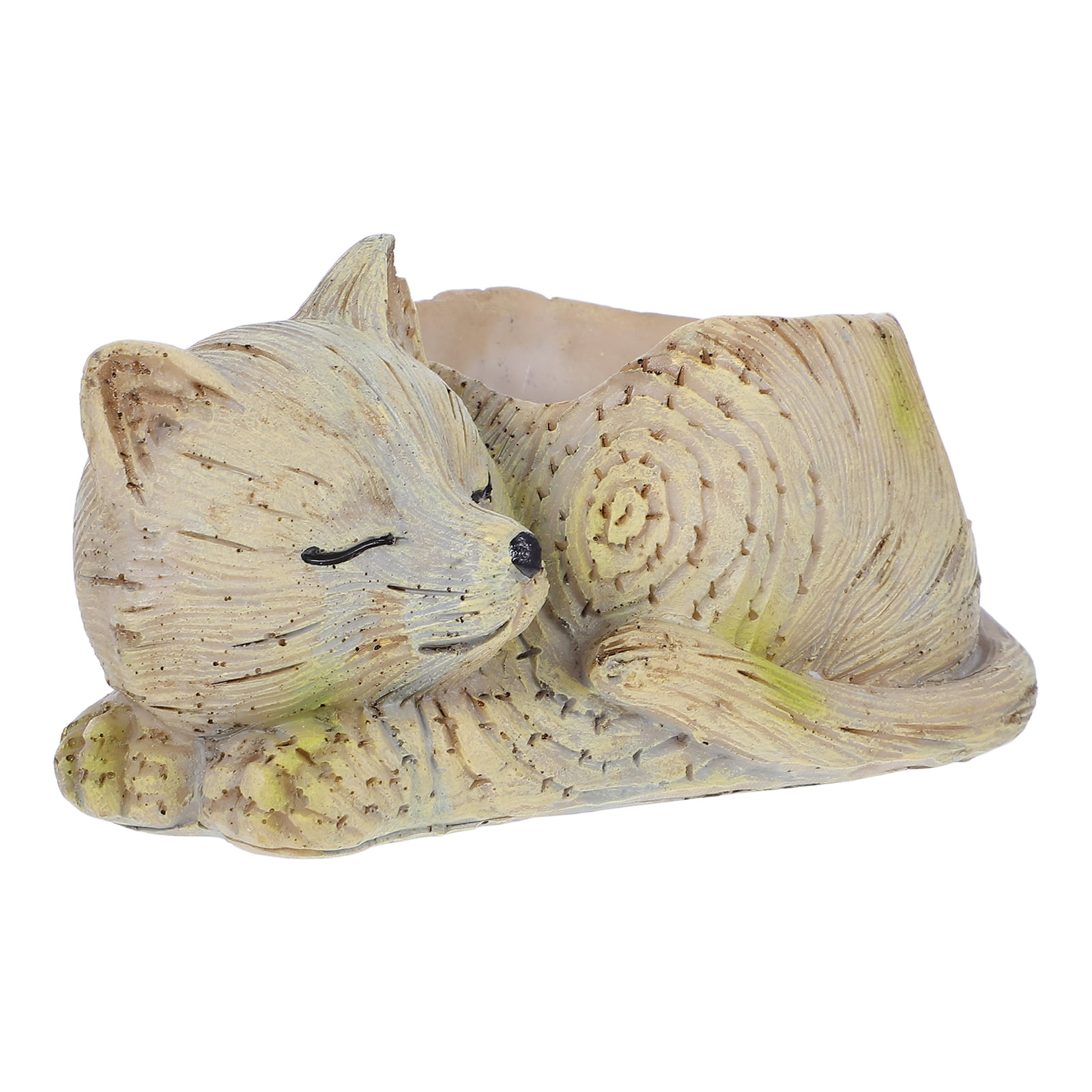 FRCOLOR Cute Cat Planters for Plants Resin Cat Shaped Flower Pot ...