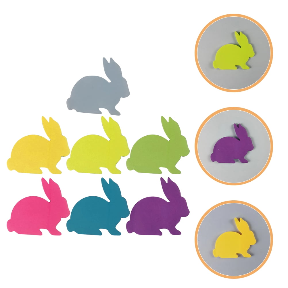 FRCOLOR Cute Easter Bunny Notepad with Strong Adhesion for Students ...
