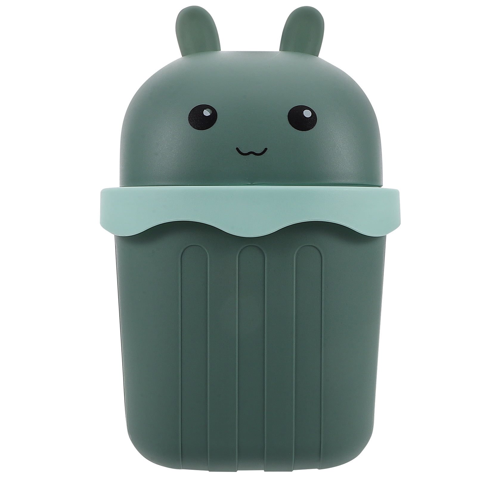 FRCOLOR Cute Mini Rv Trash Can With Lid Creative Desktop Waste Bin For ...