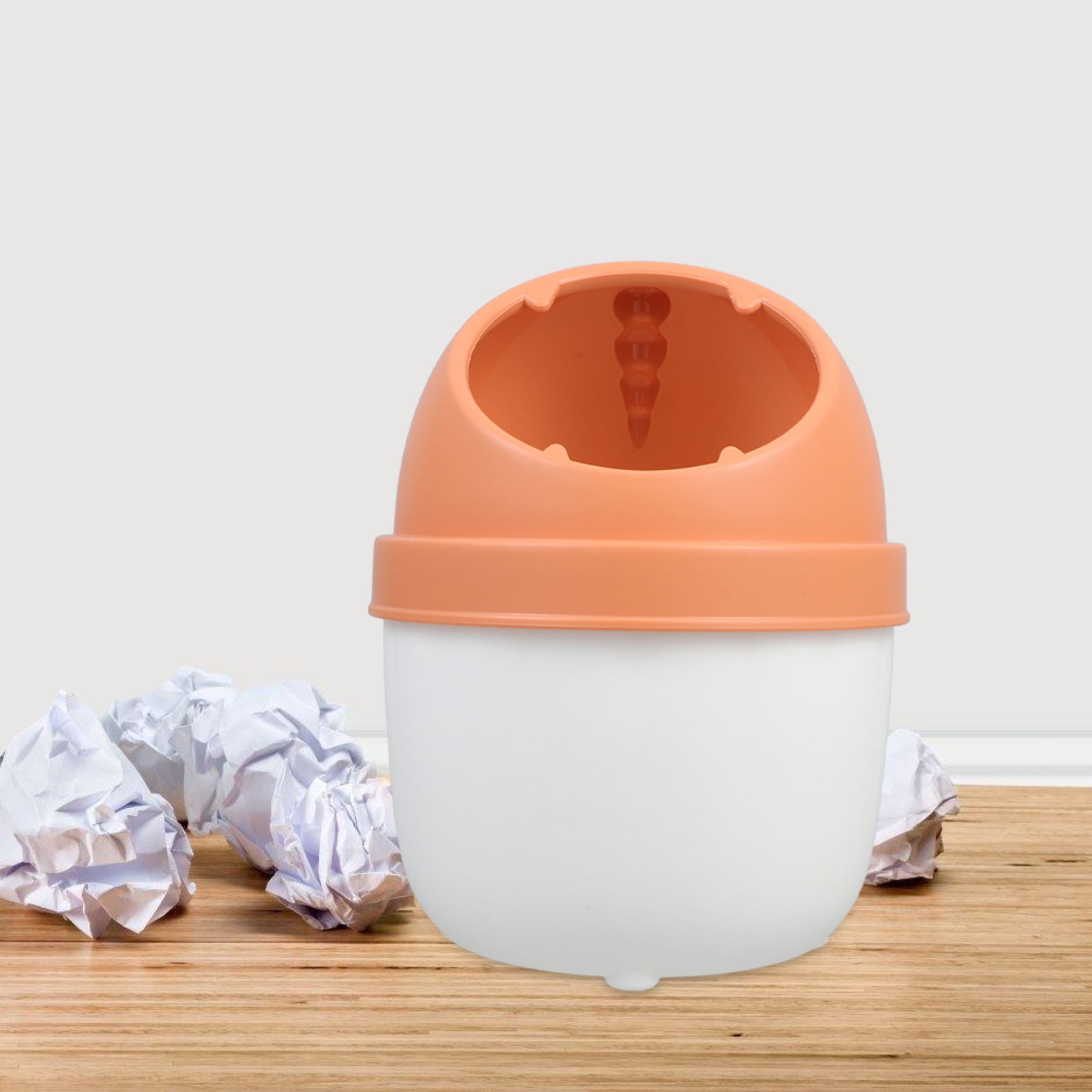 FRCOLOR Cute Small Trash Can With Lid Kawaii Dinosaur Design Desktop ...