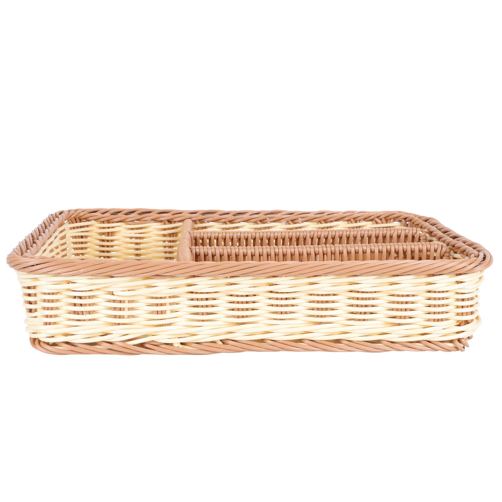 FRCOLOR Cutlery Basket Wicker Tray Storage Baskets Lockers Forks ...