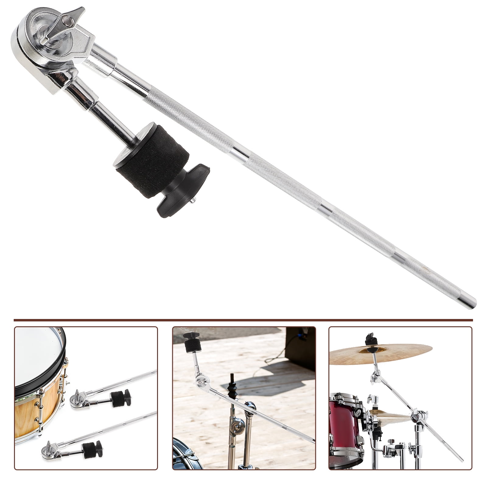 FRCOLOR 1Pack Drum Accessories Metal Cymbal Arm Clamp Silver for ...