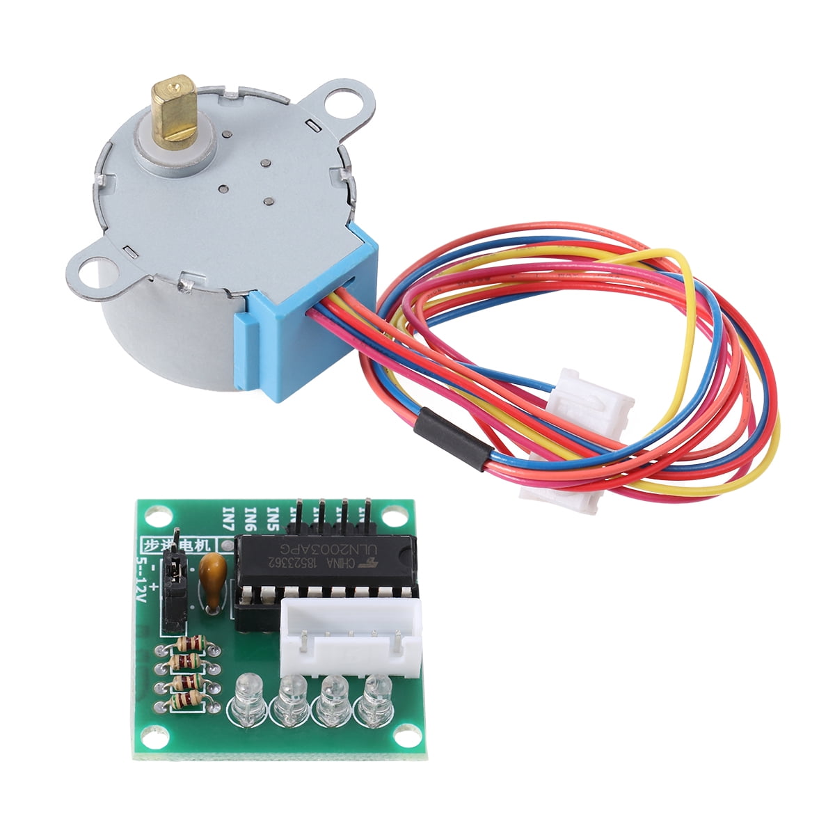 FRCOLOR DC 5V 4- -Wire Stepper Motor Stepper + Driver Board ULN2003 ...