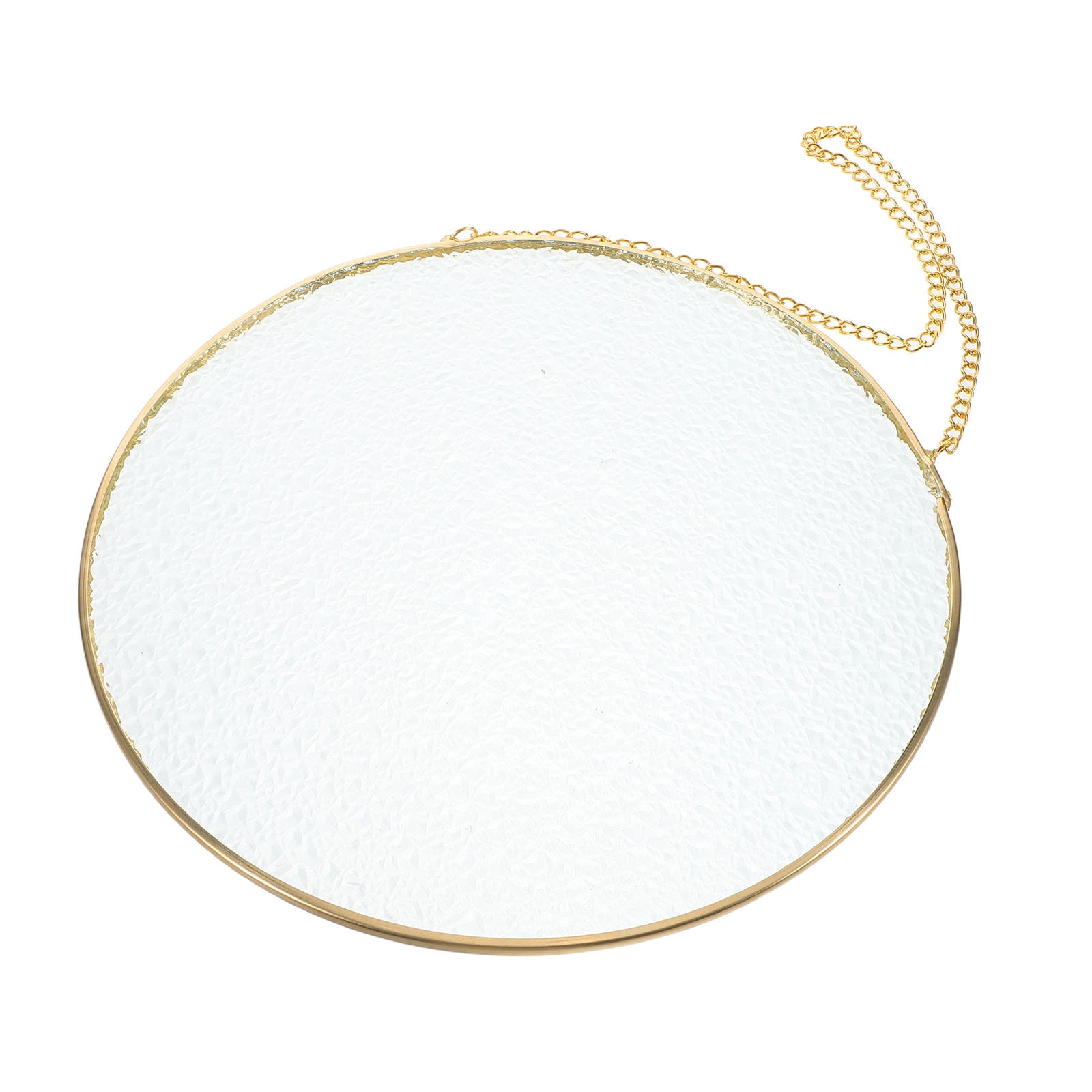FRCOLOR DIY Round Glass Suncatcher with Chain Unfinished Glass Pendant ...