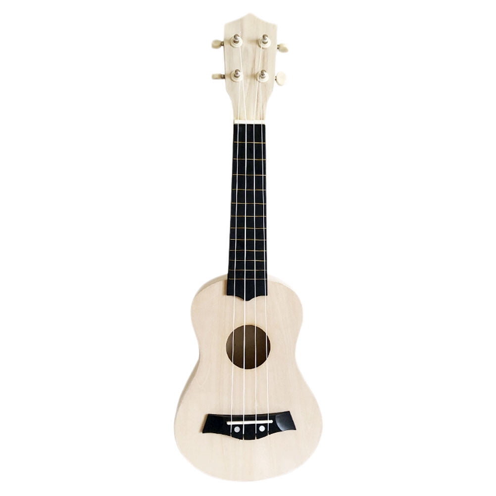 FRCOLOR DIY Ukulele Kit for Kids Beige Plastic Creative Painting and ...