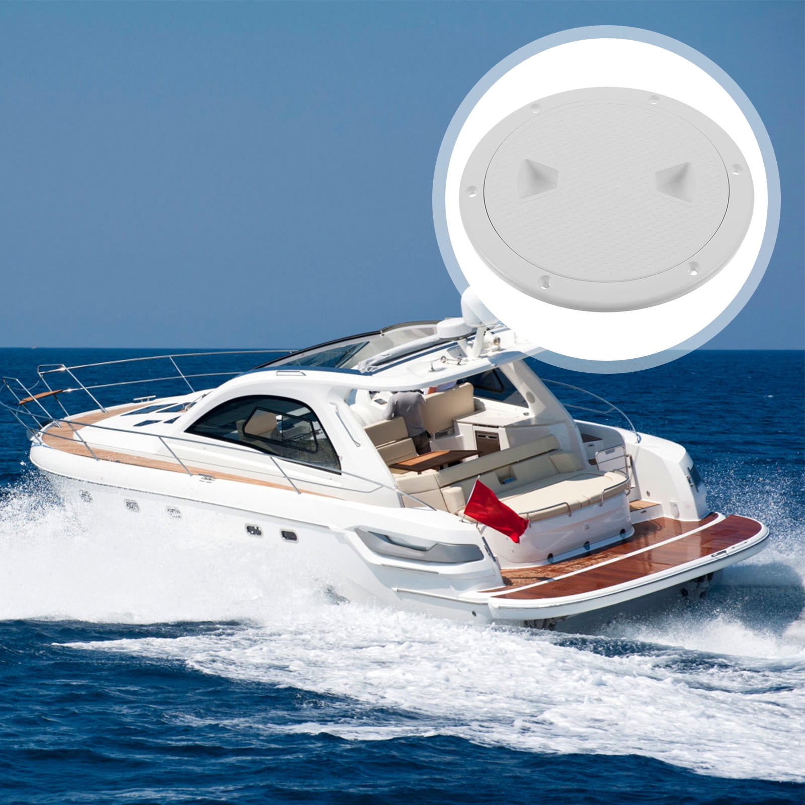 FRCOLOR Deck Hatch Cover for Boat Kayaking Inspection Hole Protector ...