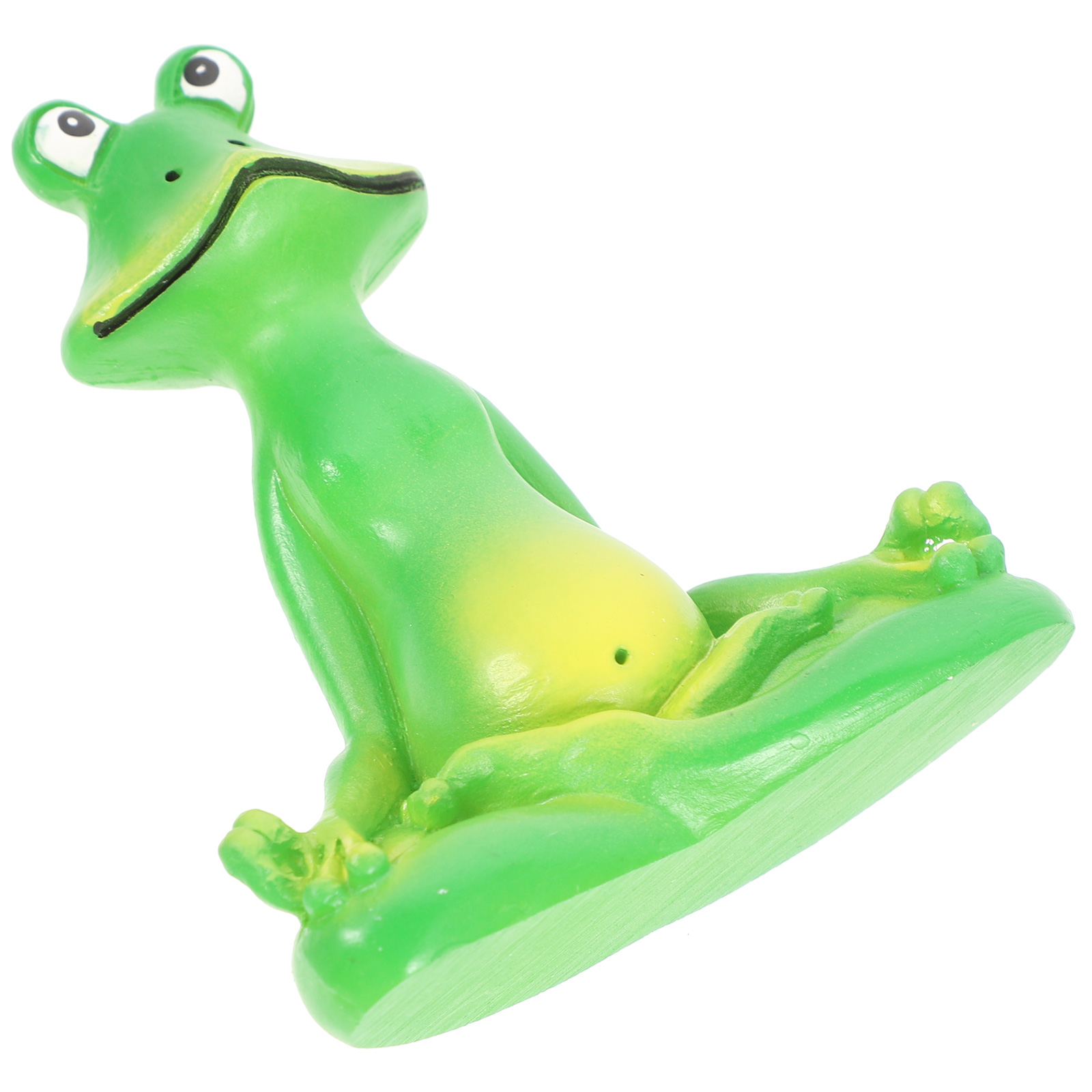 FRCOLOR Decorations Frog Statue Yoga Ornament Collectible Cartoon ...