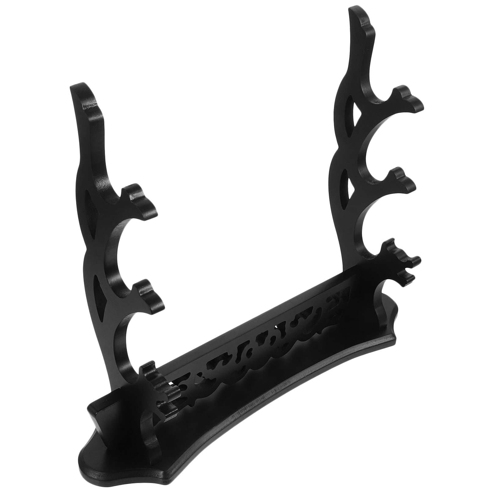 FRCOLOR Decorative Sword Rack Swords Storage Bib Nozzle Tester Black ...