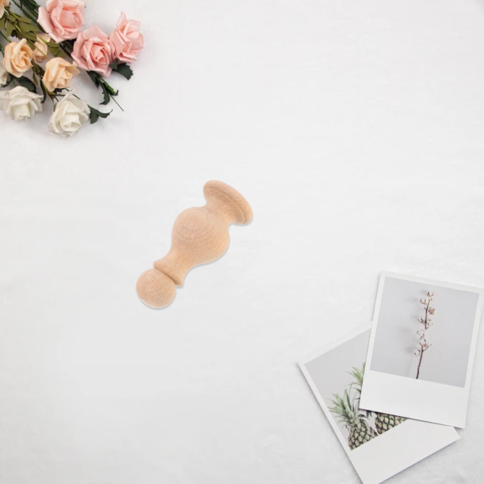 FRCOLOR Decorative Unfinished Wood Finials For Bed Post Finials Dowel ...