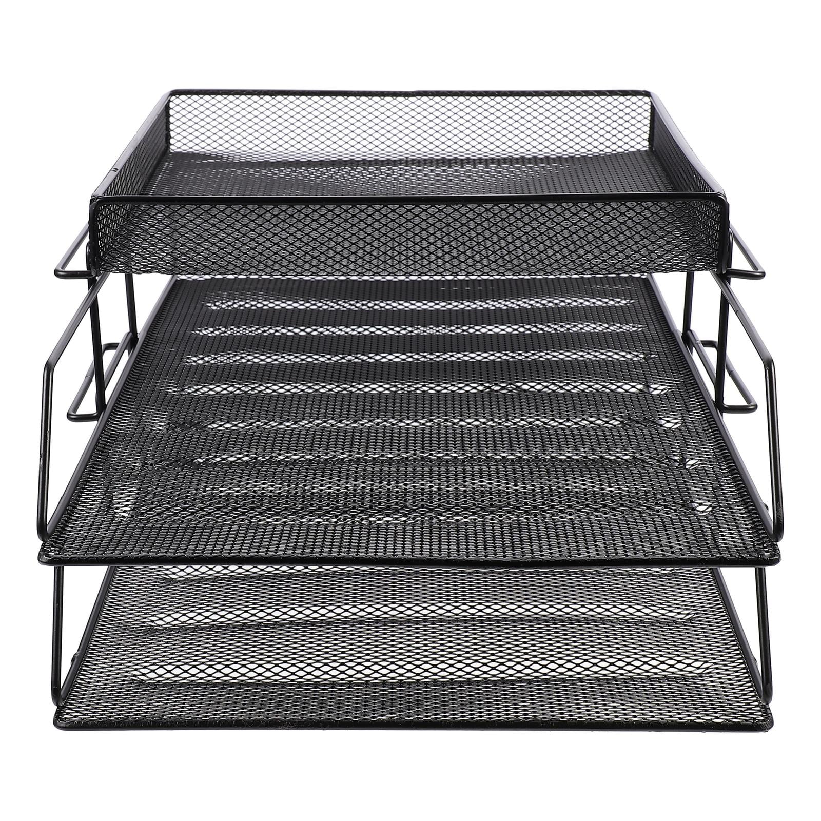 FRCOLOR Desk Organizers and Storage File Rack Paper Tray Bookshelf ...