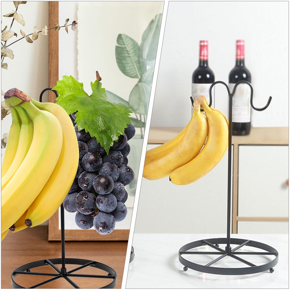 FRCOLOR Desktop Banana Hook Holder Banana Hanger Banana Storage Stand ...