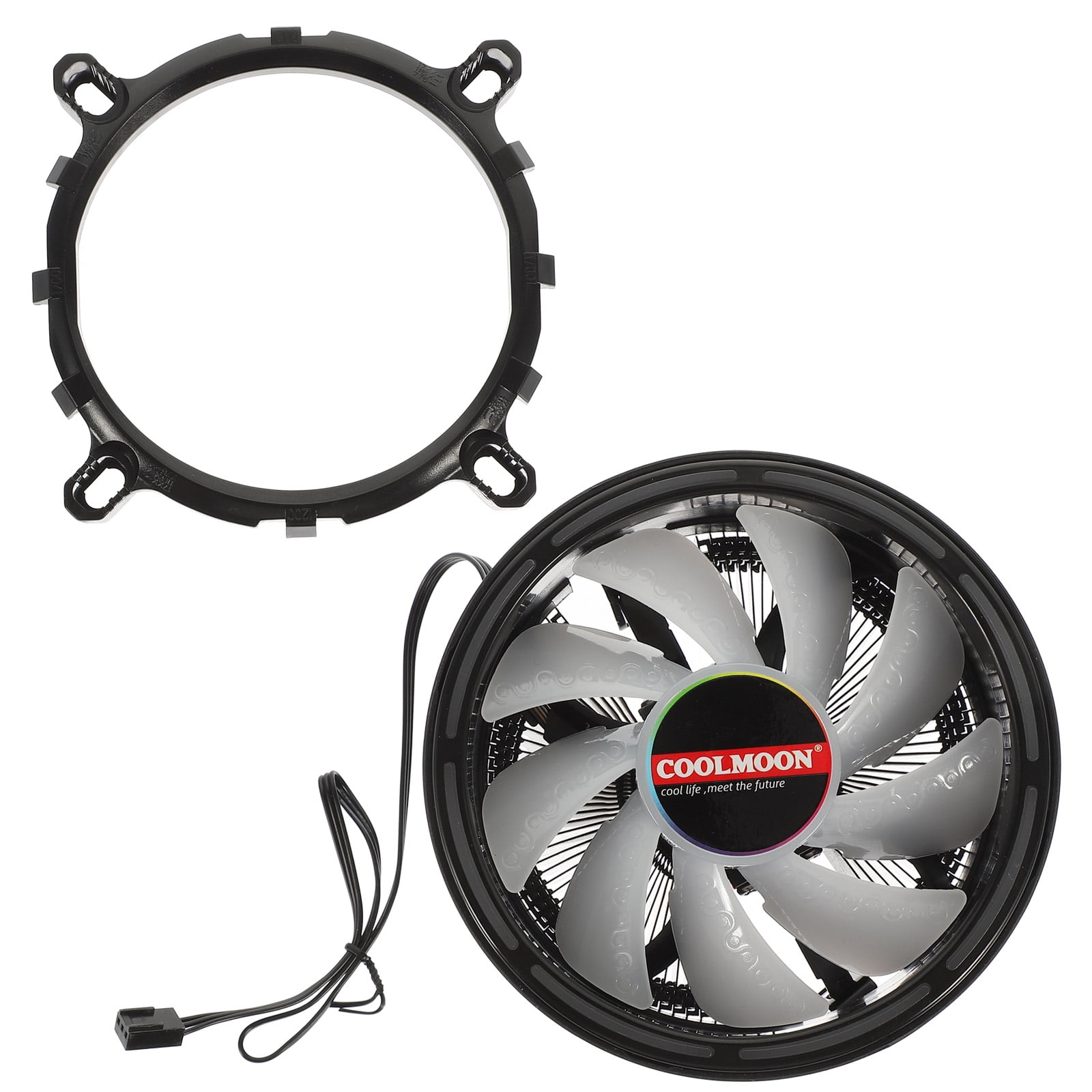 FRCOLOR Desktop Computer Radiator Colorful Light CPU Cooler Heat ...