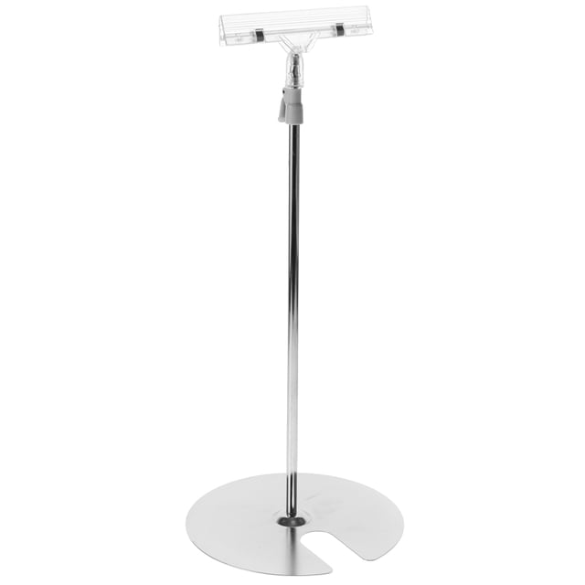 CIMAXIC T Shaped Adjustable Poster Stand in Silver for Advertising ...