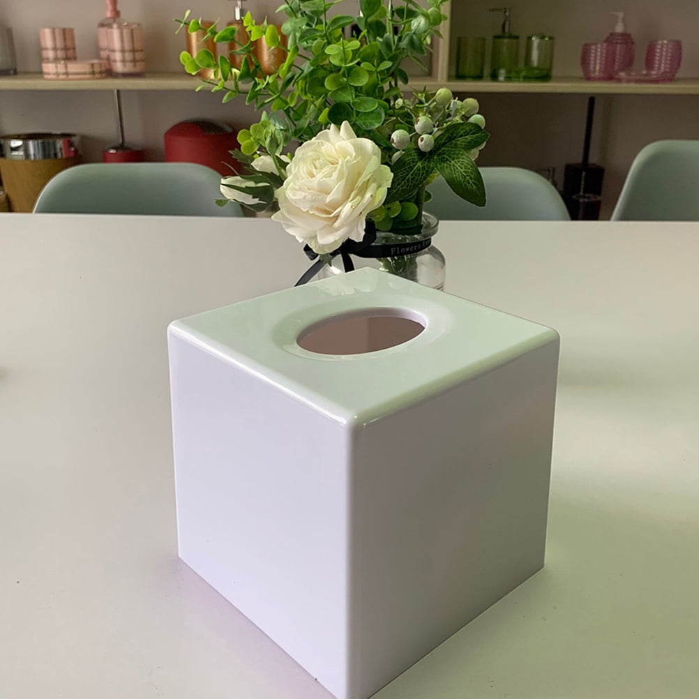 FRCOLOR Desktop Roll Paper Case Square Tissue Box Napkin Pull Box Roll ...
