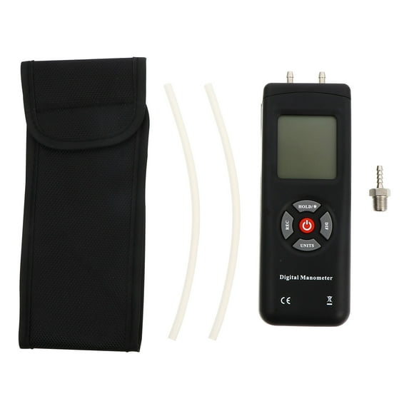 FRCOLOR Differential Pressure Gauge Gas Pressure Tester Dual Input Air ...