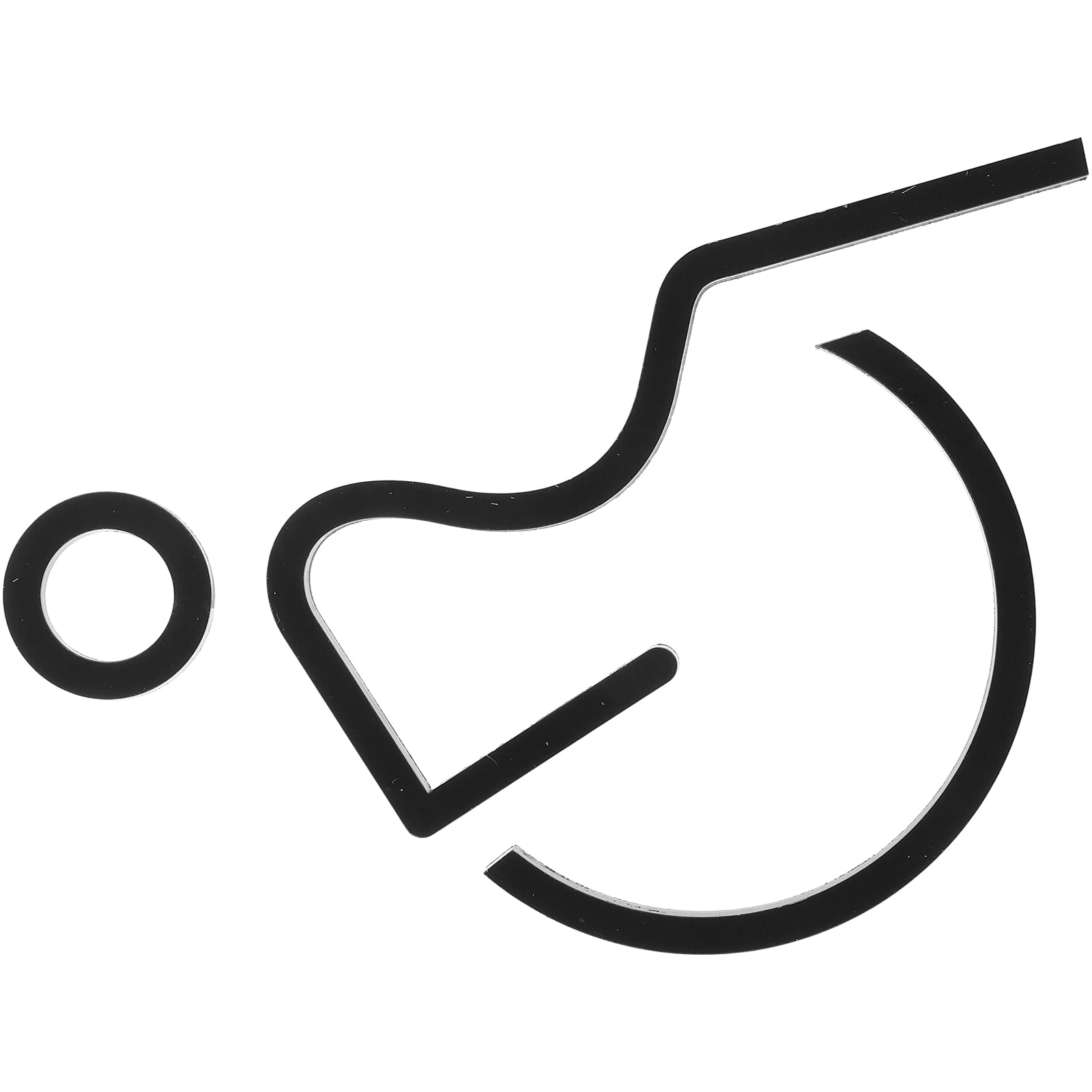 FRCOLOR Disabled Sign Outdoor Disabled Toilet Sticker Bathroom Disabled ...