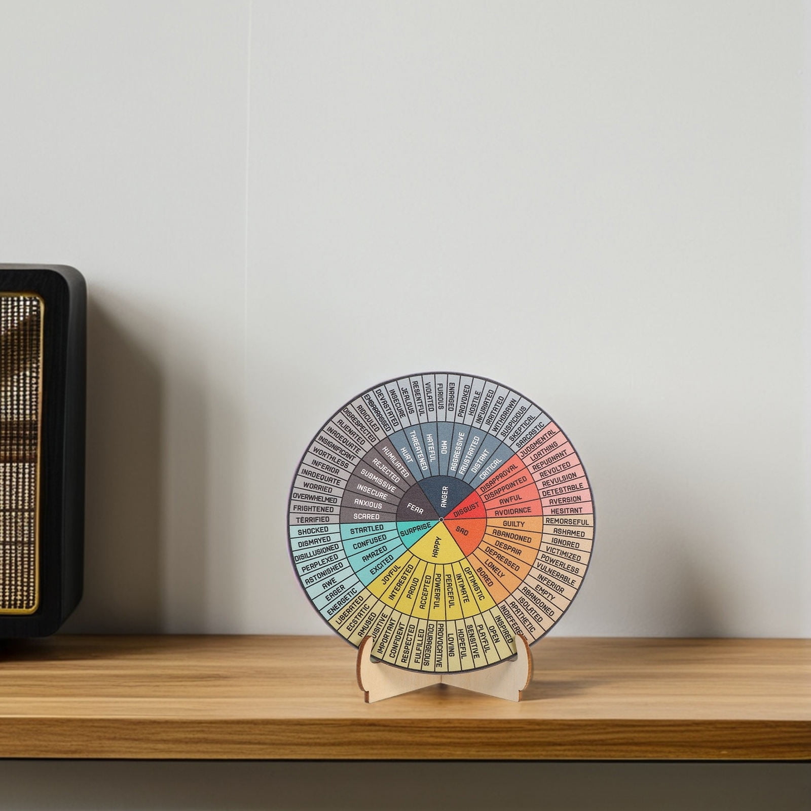 FRCOLOR Disc Ornament Feelings Wheel Decoration Emotion Wheel Desktop ...