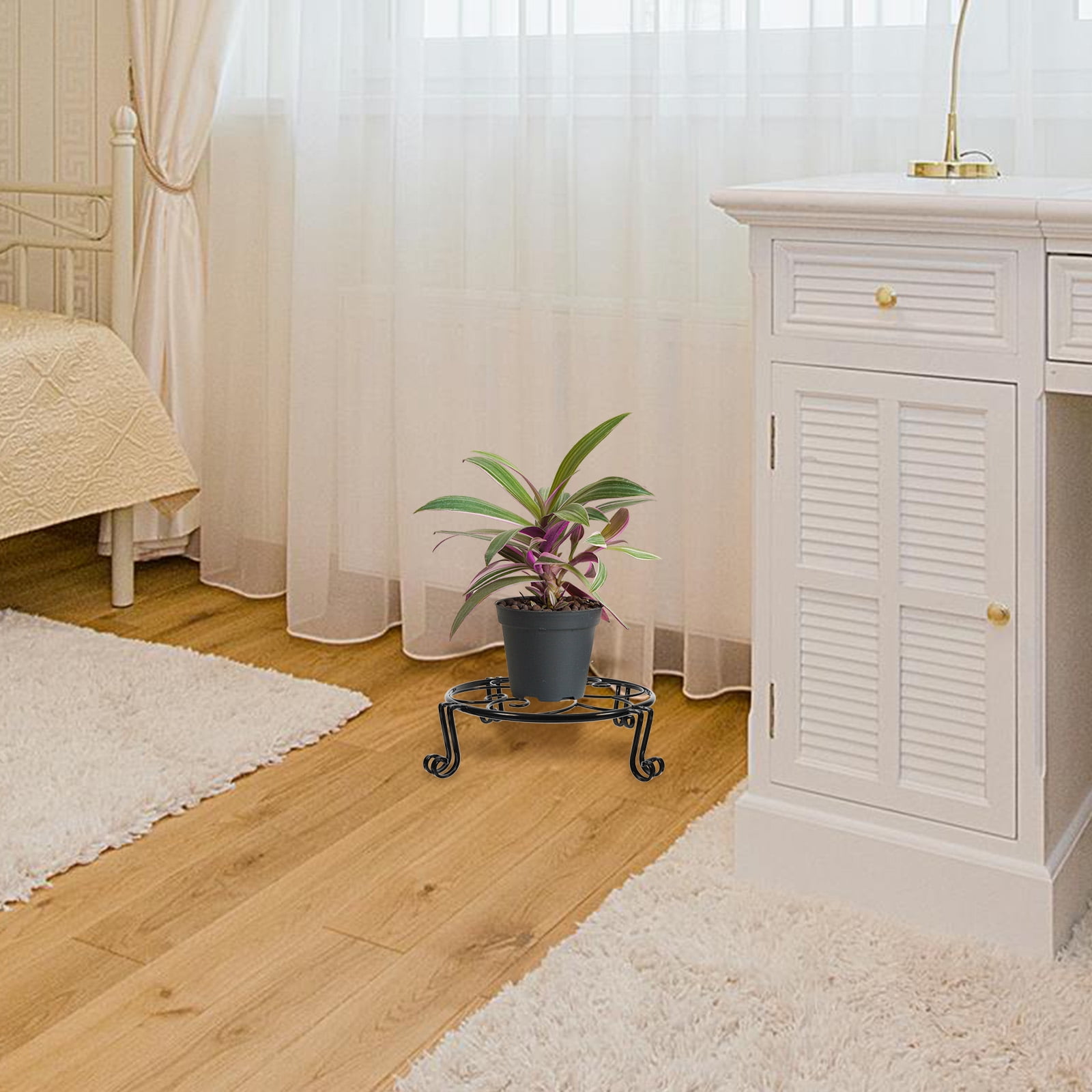 FRCOLOR Display Metal Flower Pot Stand Farmhouse Plant Stand Outdoor ...