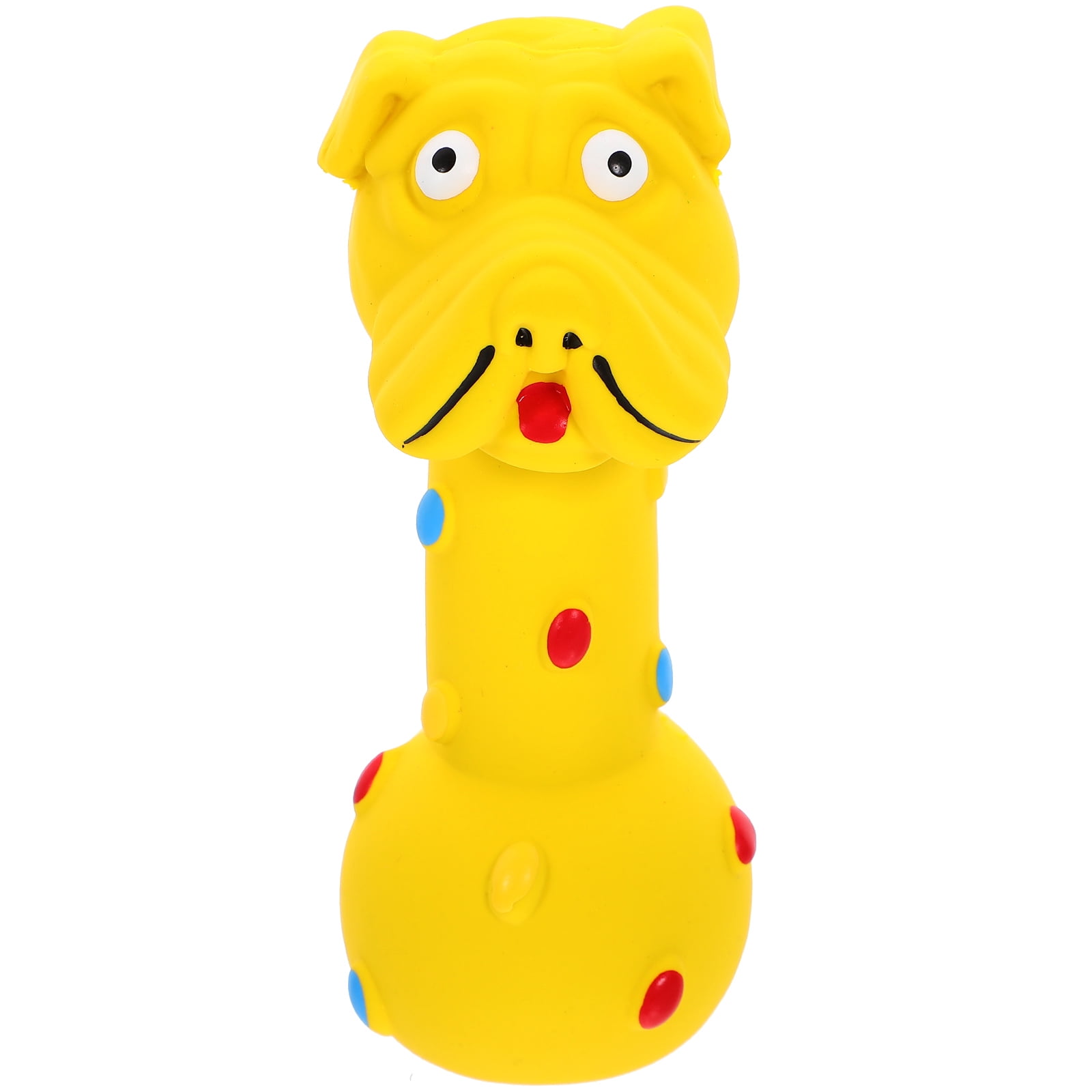 FRCOLOR Dog Biting Toy Funny Animal Shaped Squeaky Teething Toy Dog ...