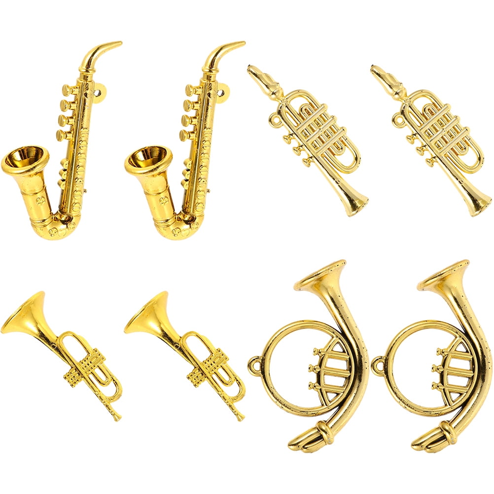 FRCOLOR Dollhouse Accessories Mini Saxophone Miniature Musical ...