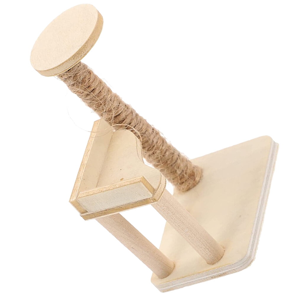 FRCOLOR Dollhouse Cat Tree Wood Cat Tree Model Mini House Accessory ...