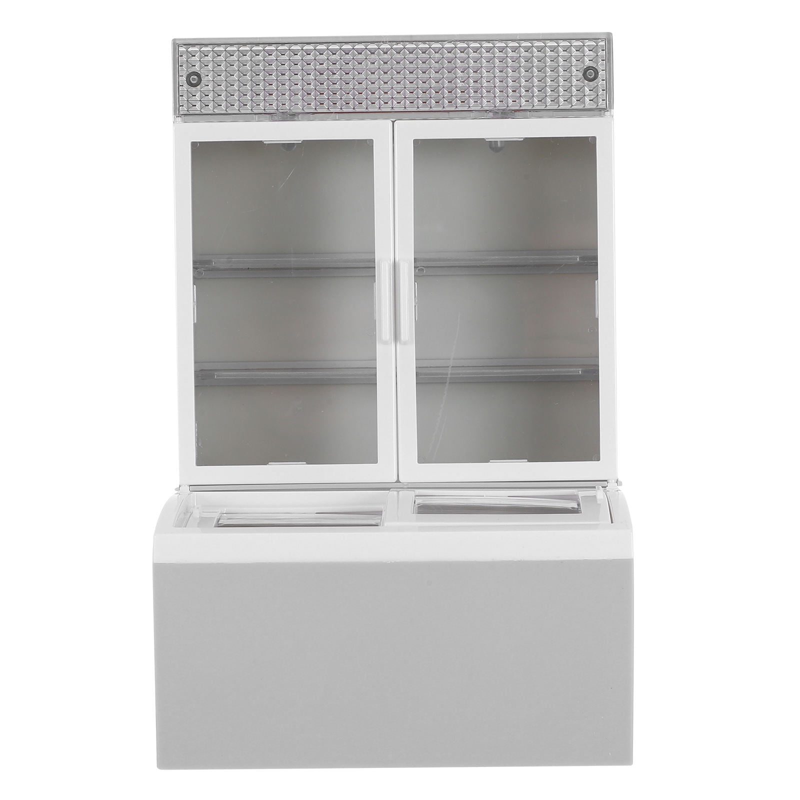 FRCOLOR Dollhouse Ice Cream Freezer, Miniature Kitchen Furniture Toy ...