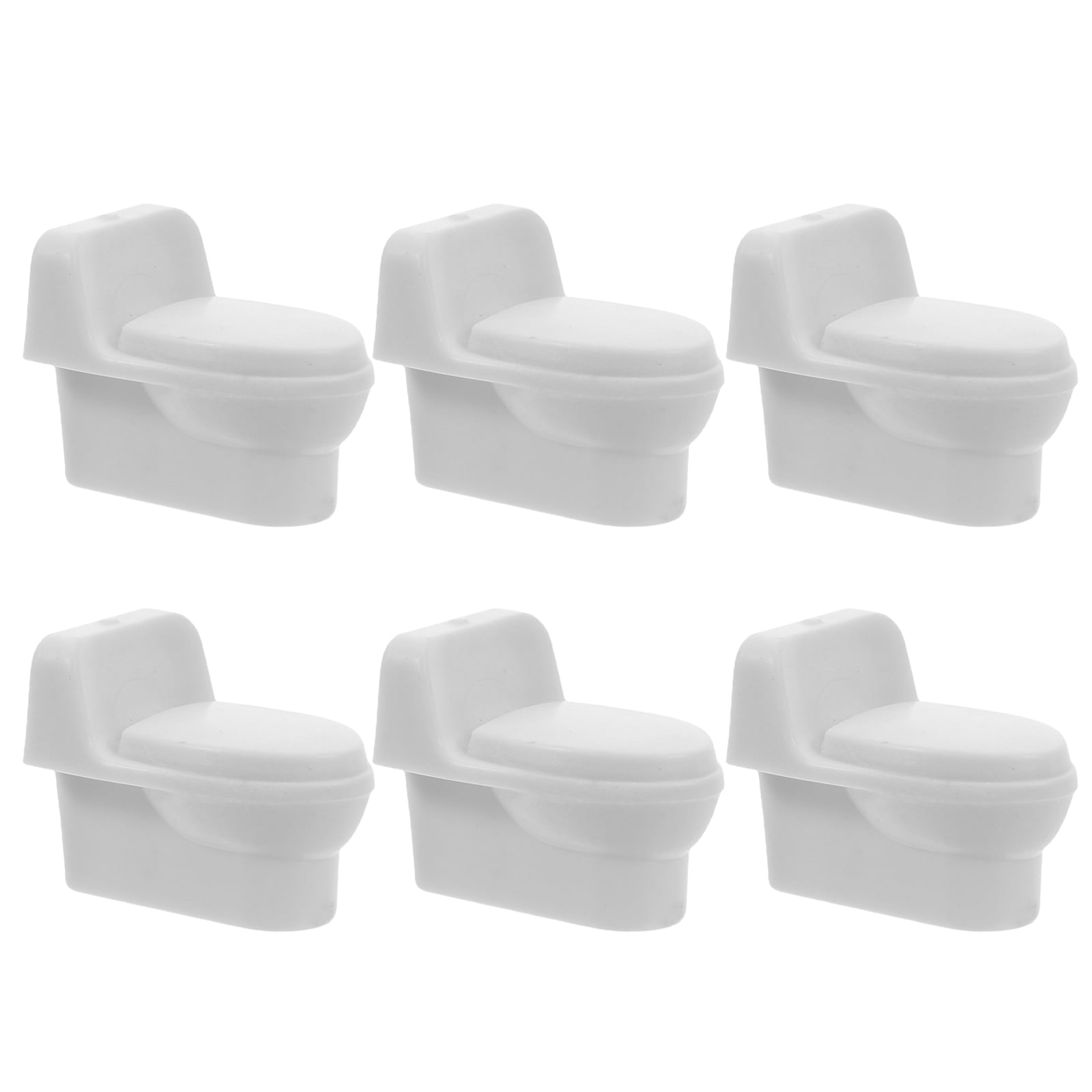 FRCOLOR Dollhouse Mini Toilet Realistic Miniature Bathroom Furniture ...