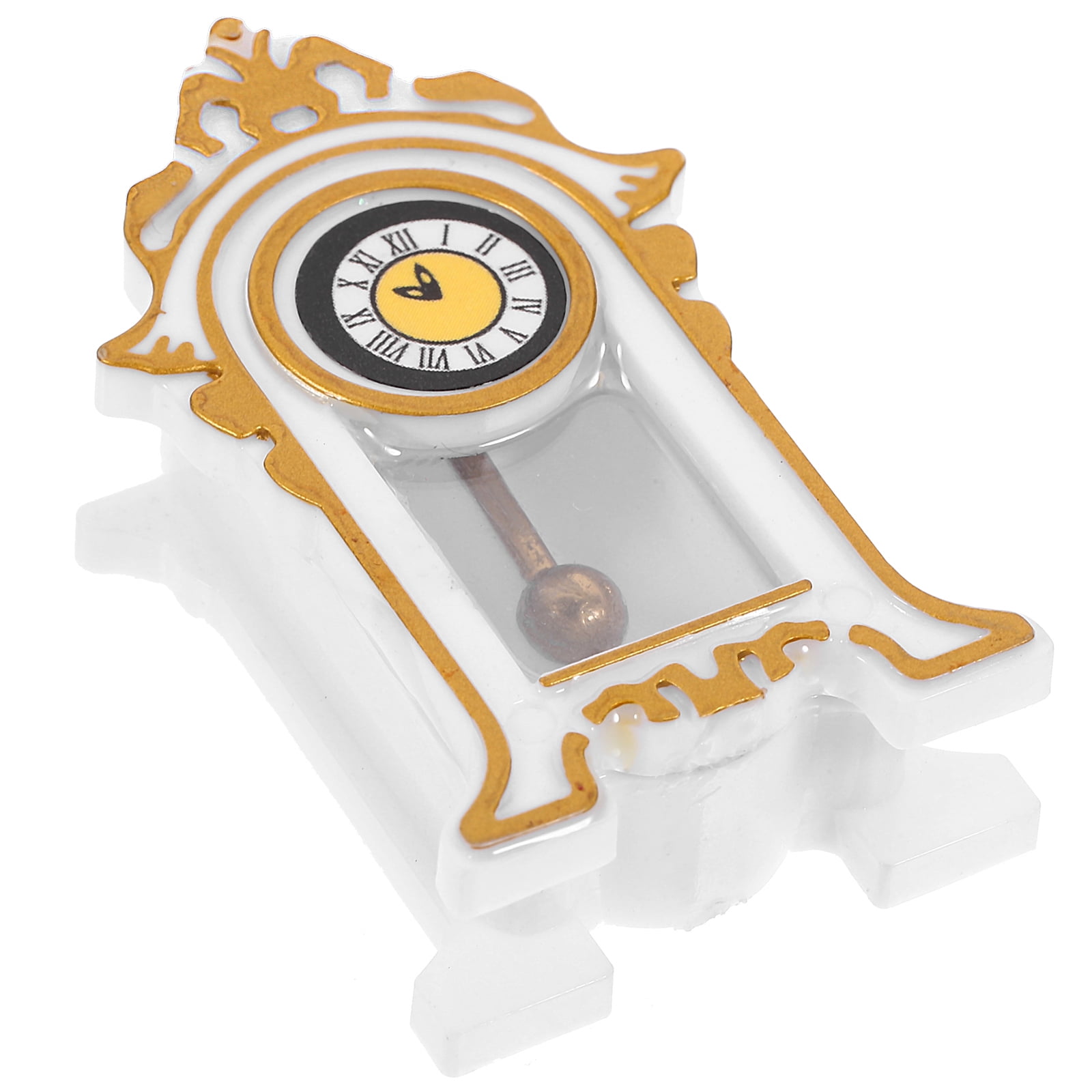 FRCOLOR Dollhouse Pendulum Clock Vintage Style Pendulum Clock Simulation Pendulum Clock Model ...
