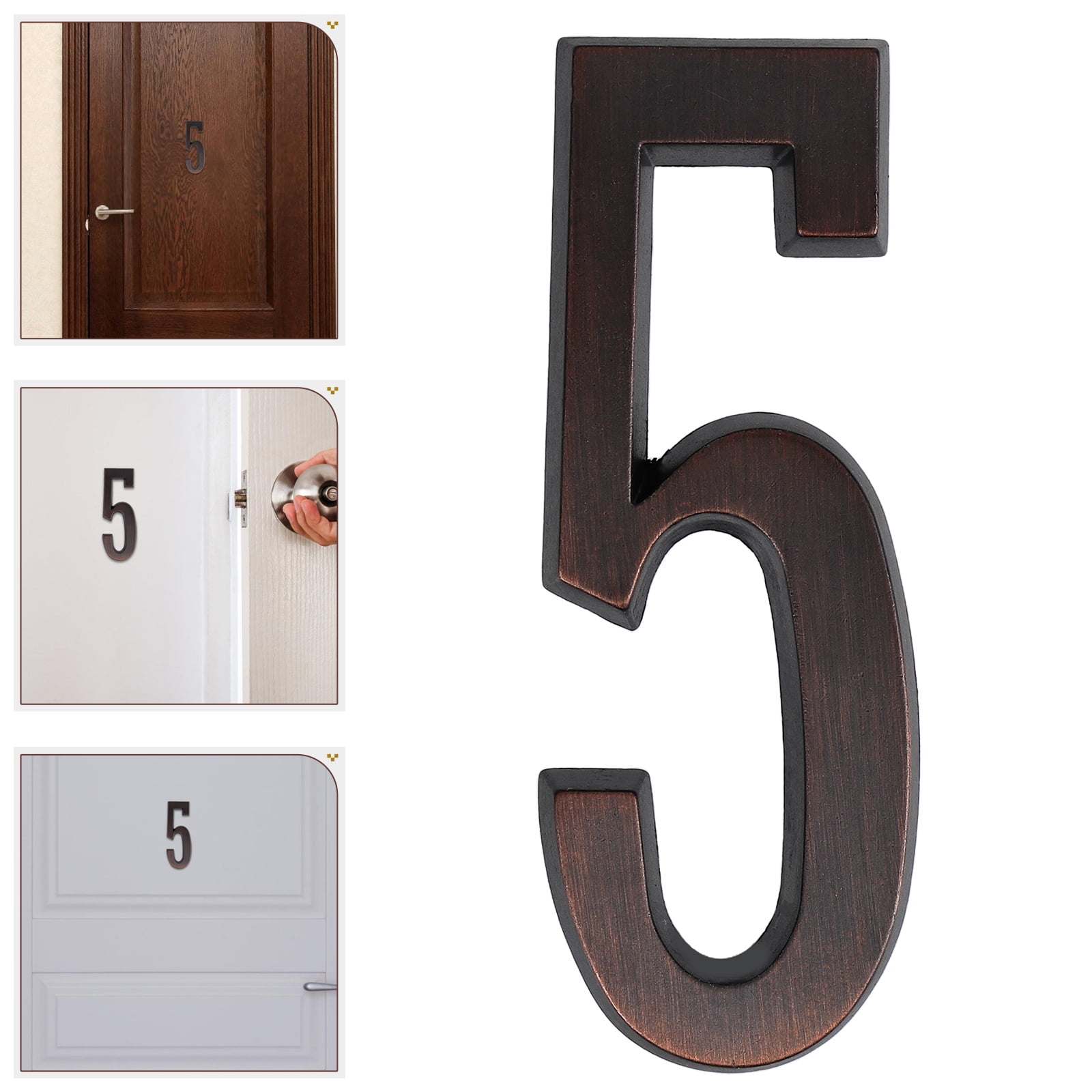 FRCOLOR Door Address Numbers Garden House Numbers Zinc Alloy 5 House ...