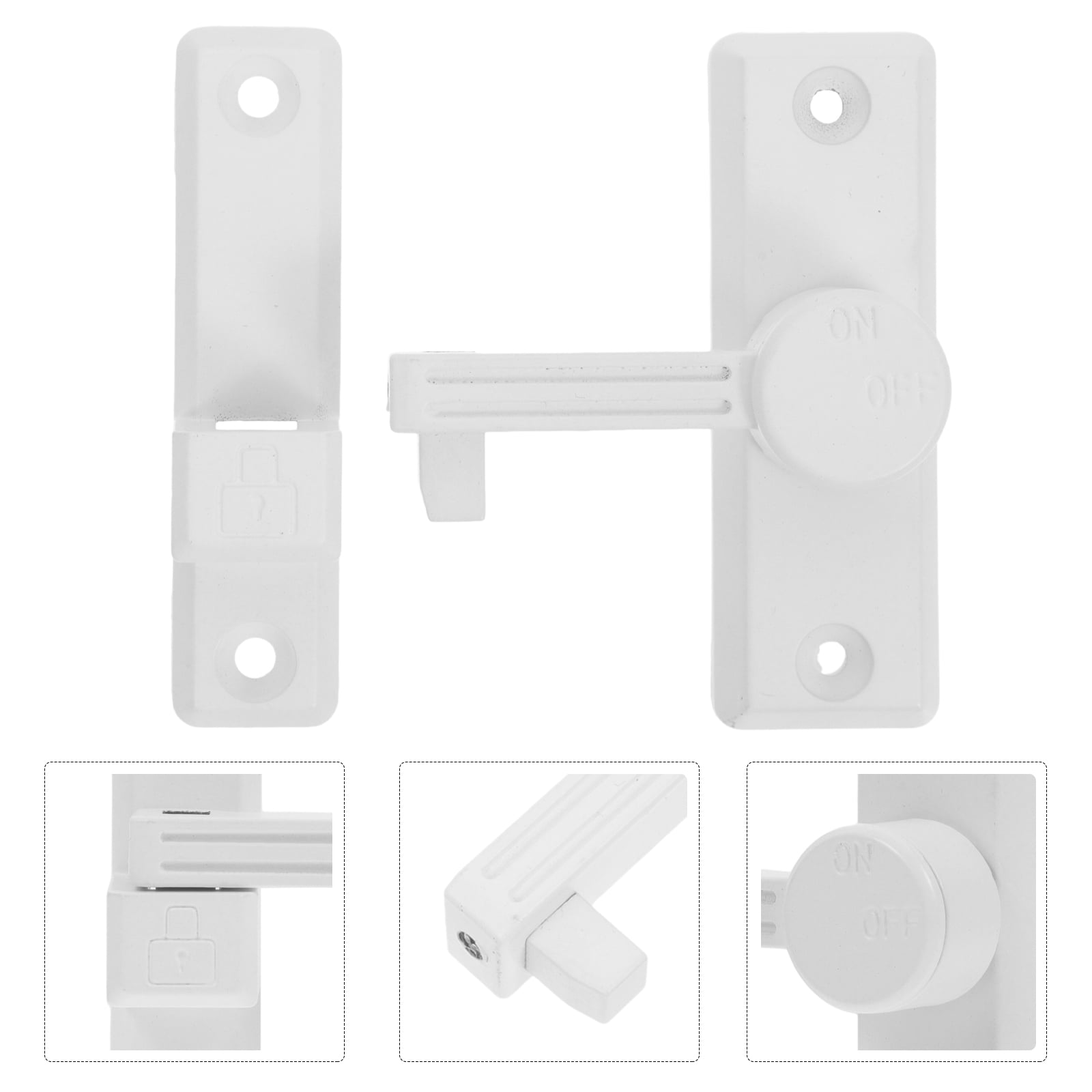 FRCOLOR Door Bolt Latch 90 Degree 180 Degree Gate Latch Barn Door Lock ...